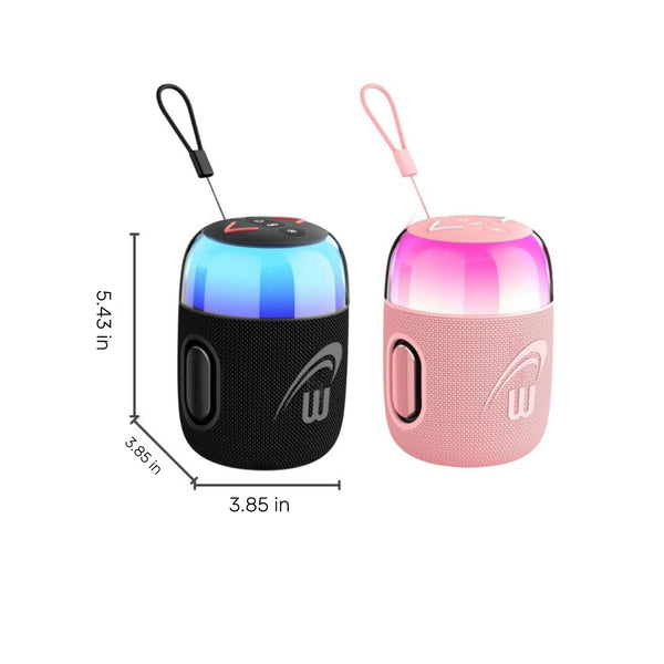 WorryFree WSC-02 Wireless Mini Bluetooth Speaker With RGB Lights - Bla ...