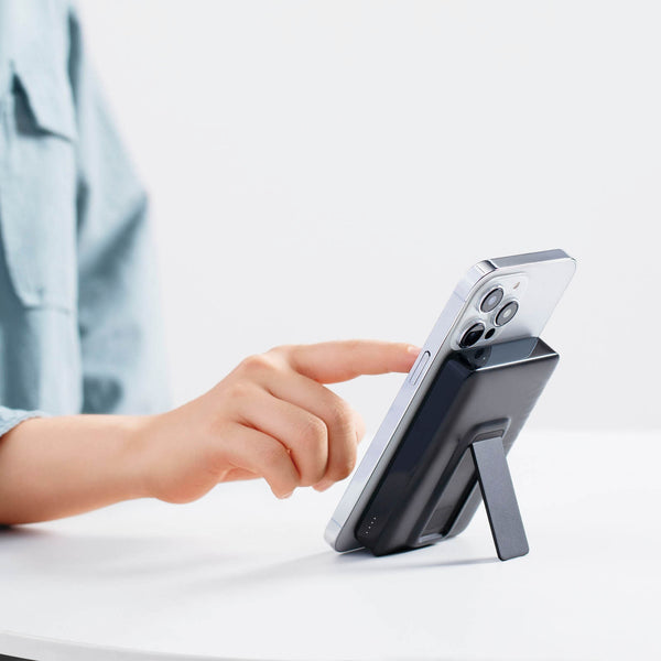 Anker Mag-Go 10K mAh 7.5W Power Bank W/ Built-In Stand - Black – C2 ...